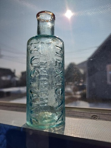 MEXICAN MUSTANG LINIMENT BOTTLE ROLLED LIP OPEN PONTIL | eBay
