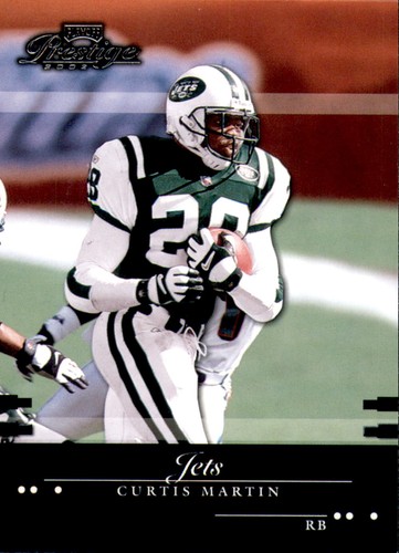 2002 Playoff Prestige Samples Gold #99 Curtis Martin Card | eBay