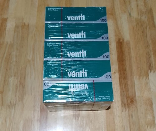 Ventti Premium Menthol Tobacco Filter Tubes 500pc for Machine Use 8.5mm ...