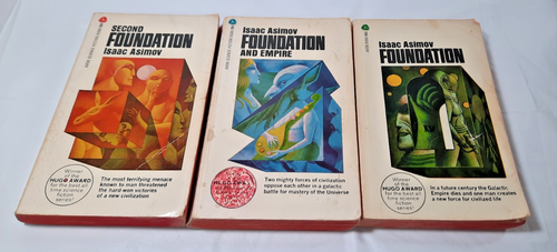 The Foundation Trilogy Isaac Asimov Vintage Avon Science Fiction paperbacks | eBay