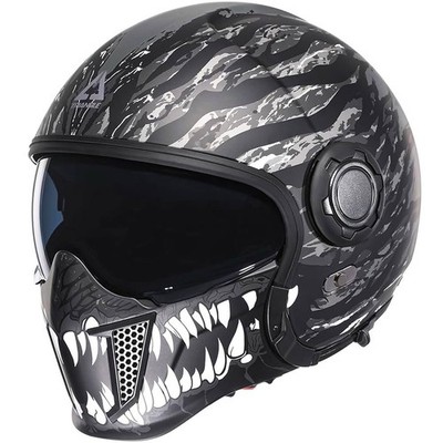 TRIANGLE Motorcycle Helmets Full Face 3/4 Open Face Helmet Visor for ...