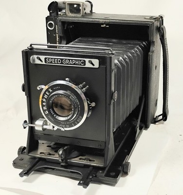Speed Graphic By Folmer Graphex Corp. 4x5 Camera W/ Kodak Ektar 127mm 4 ...