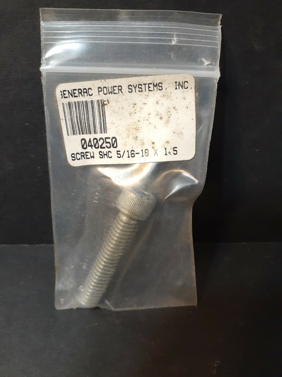 GENUINE OEM Generac 040250 (Screw SHC 5/16 - 18 x 1.5) | eBay