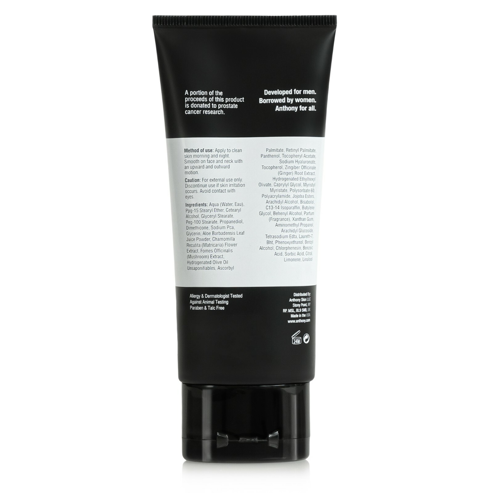 Anthony Oil Free Facial Lotion, 3 Fl Oz, Contains Sodium PCA, Aloe Vera ...