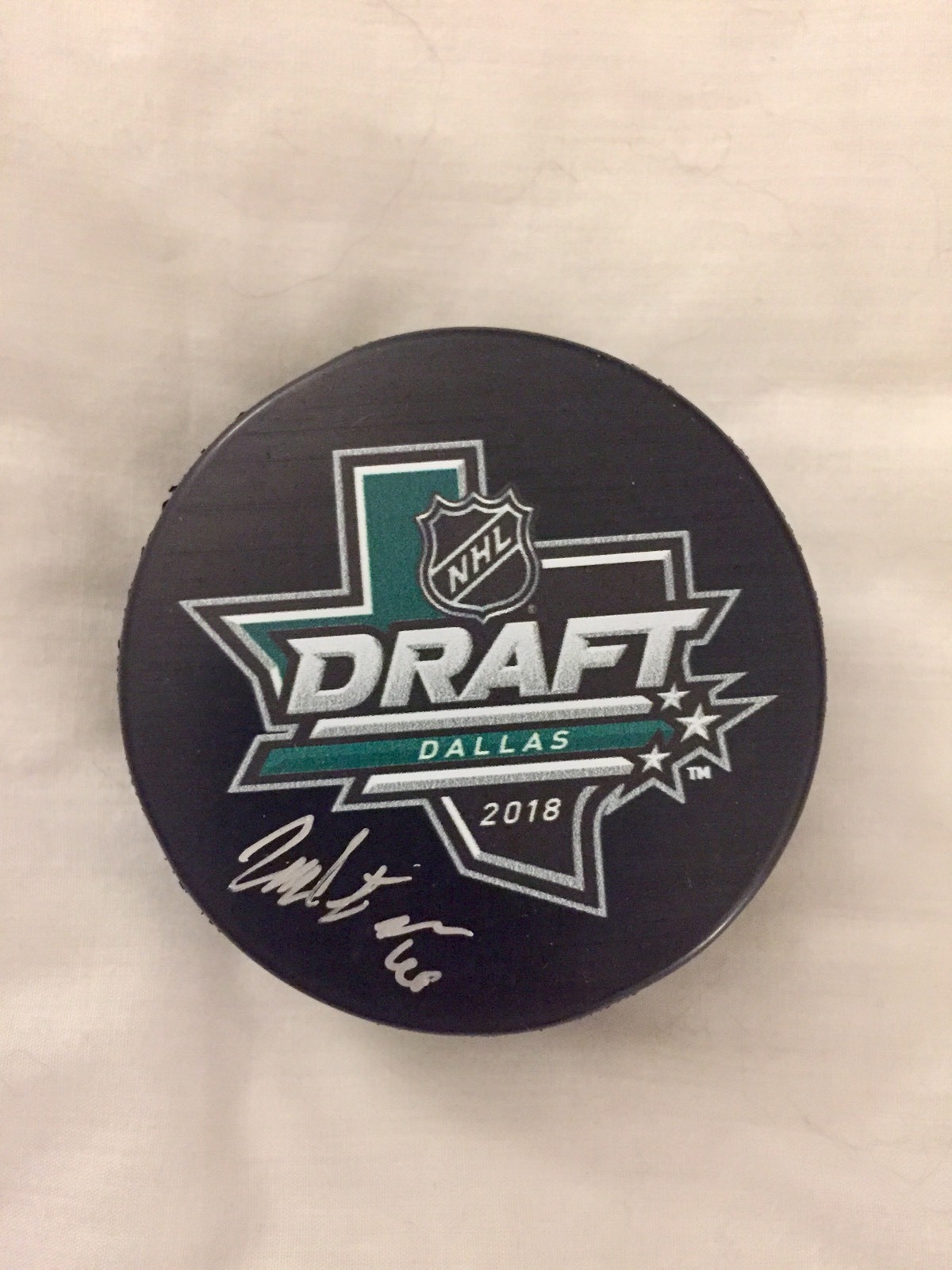 Joel Farabee Philadelphia Flyers Autographed Puck 2018 Draft Puck | eBay