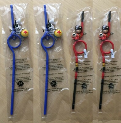 NEW Disneyland Pixar Fest Incredibles Pixar Luxo Lamp Souvenir straw ...