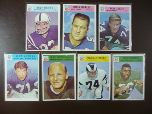 Lot of 7 1966 Philadelphia Football Cards #15 59 60 69 87 102 & 134 | eBay