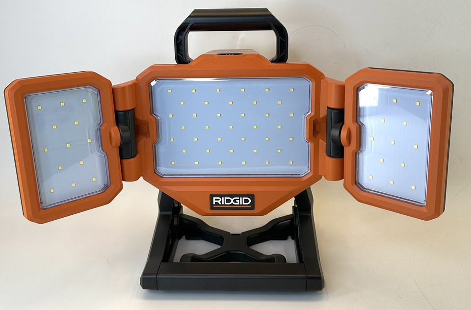 Ridgid 18V LED Stick LED Spotlight & Hybrid LED Panel Light Tool Only ...