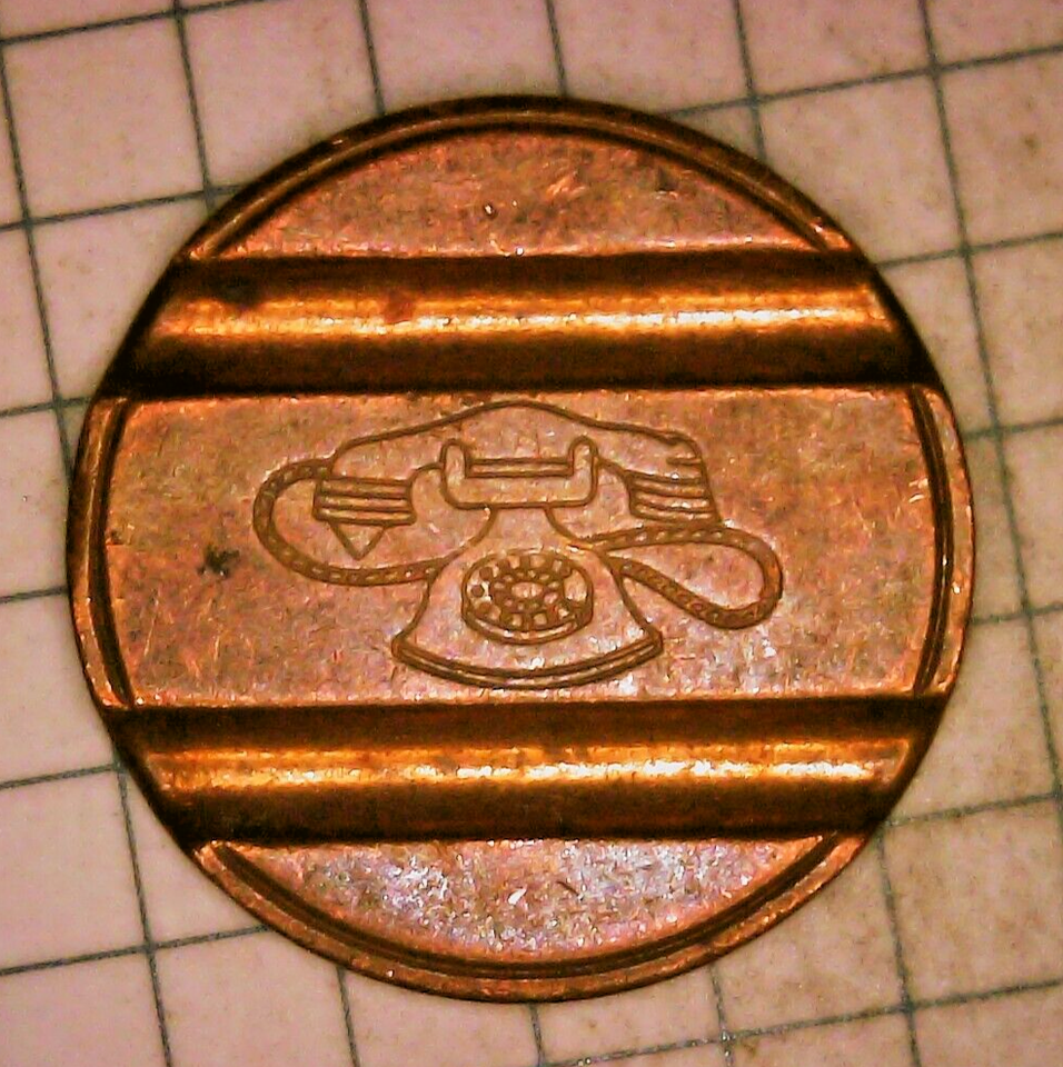 Vintage GETTONE TELEFONICO Italian phone token coin #7607 | eBay