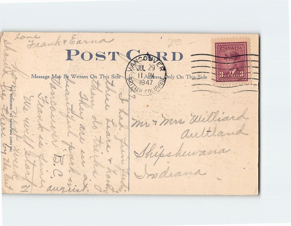 Postcard The Bears Stanley Park Vancouver British Columbia Canada | eBay