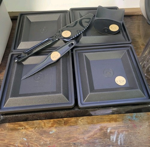 Lot of Black TUPPERWARE - Rock N Serve - Scoops - Food Storage ...