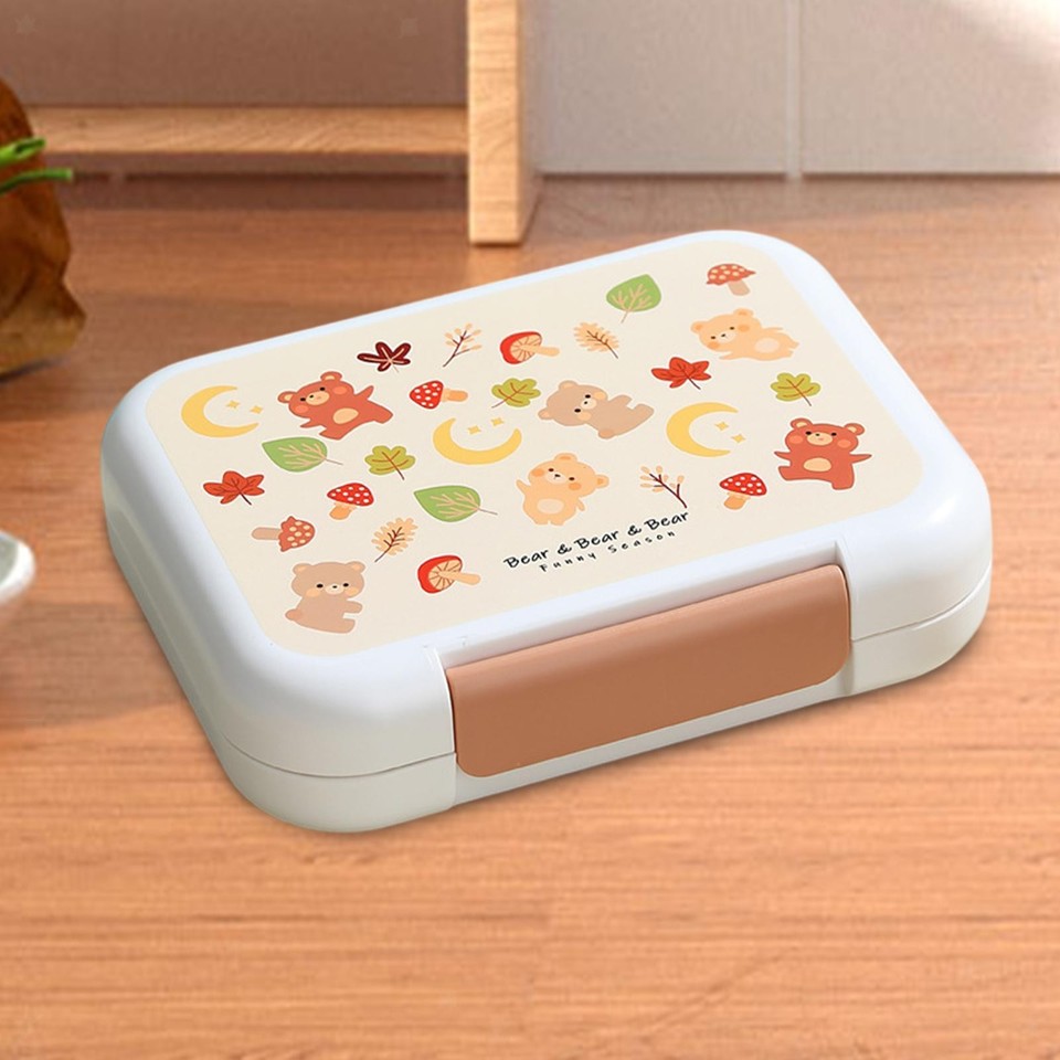 Lunch Box Bento Box Cartoon con scomparti Contenitore per alimenti ...