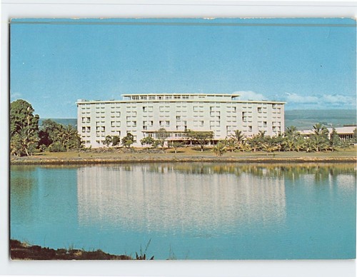 Postcard Magnificent Hilo Lagoon Hotel on Tranquil Hilo Lagoon Hilo ...