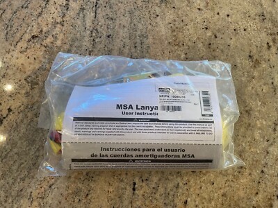 New MSA 6' Adjustable Pack Style Sure-Stop Web Shock Absorbing Lanyard ...