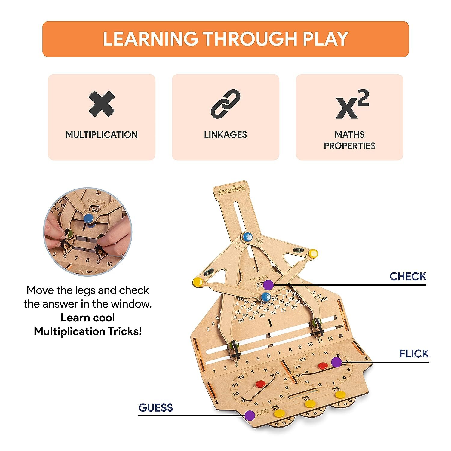 Smartivity Fidget Multiplication Machine STEM DIY Fun Educational Toys ...