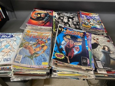 Lot of 449 Comics Book collection with plastic sleeve bulk mixed ...