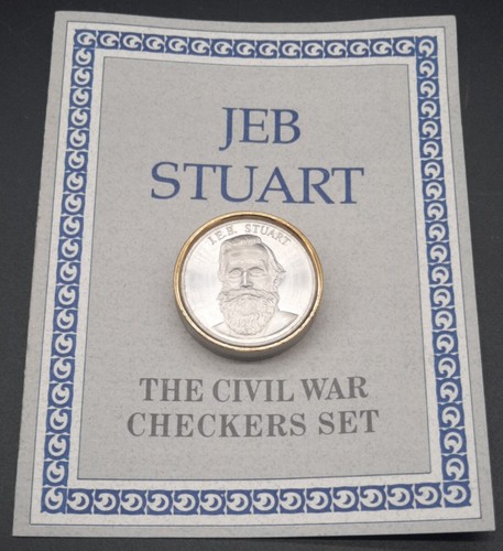 Franklin Mint Civil War Checkers Set Replacement Piece Jeb Stuart W ...