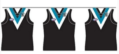 Port Adelaide Power 16 Flags x 165mm x 200mm Official AFL Team Party ...
