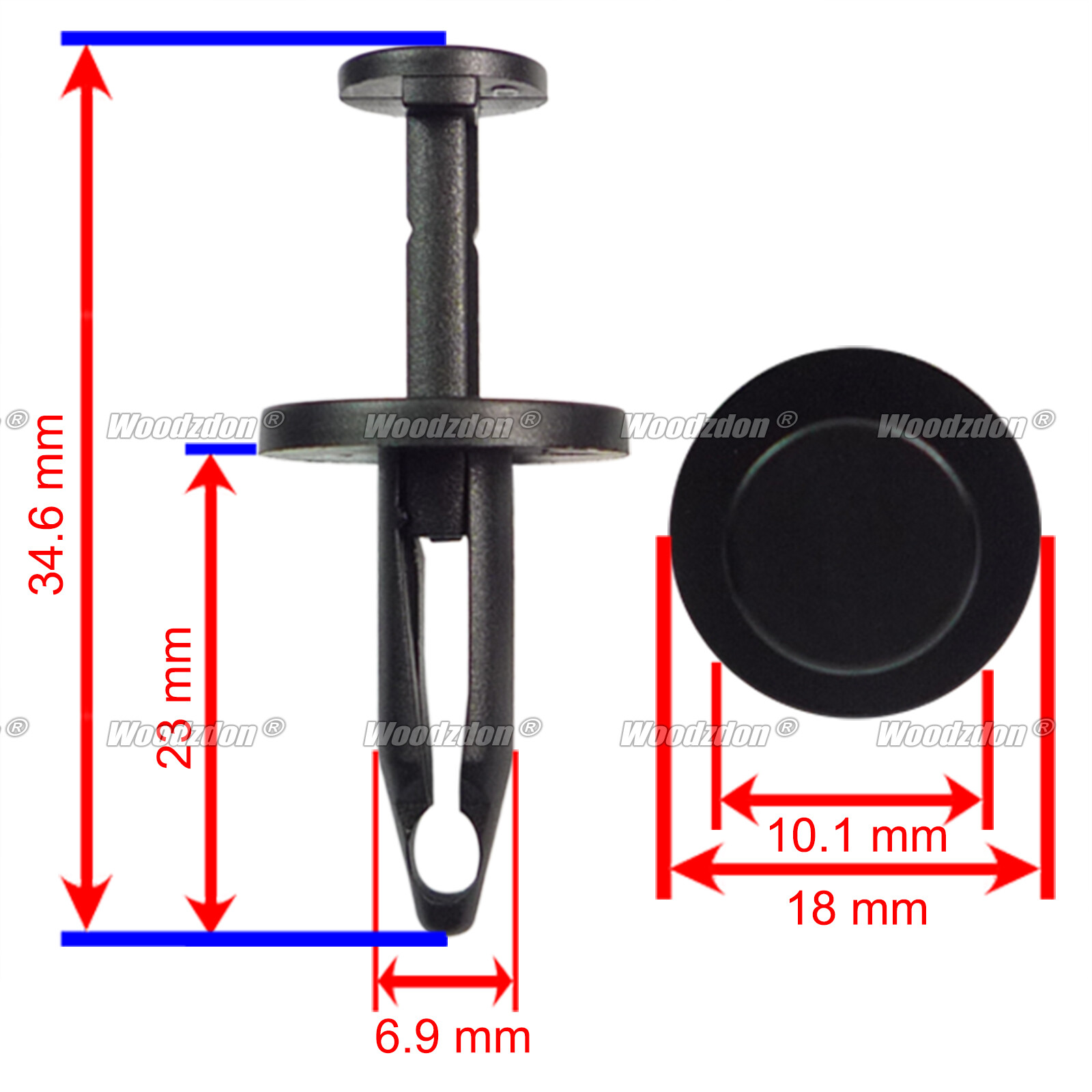 25pc For Chrysler For Dodge Ram 34202672 Exterior Push Type Retainer ...