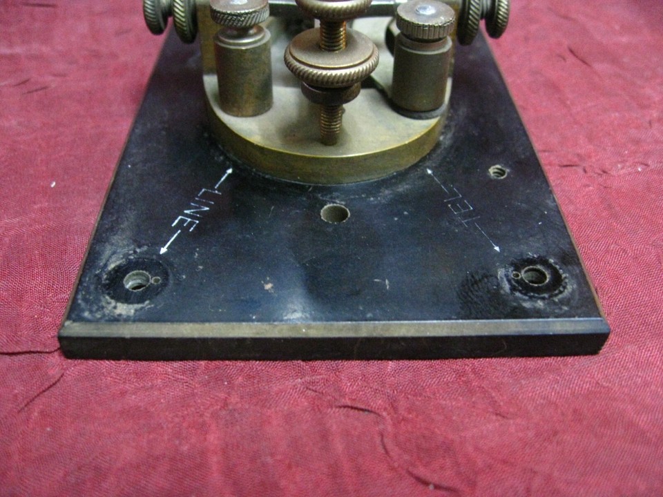J-38 US Army WWII Signal Corps Telegraph key morse code ham radio brass ...