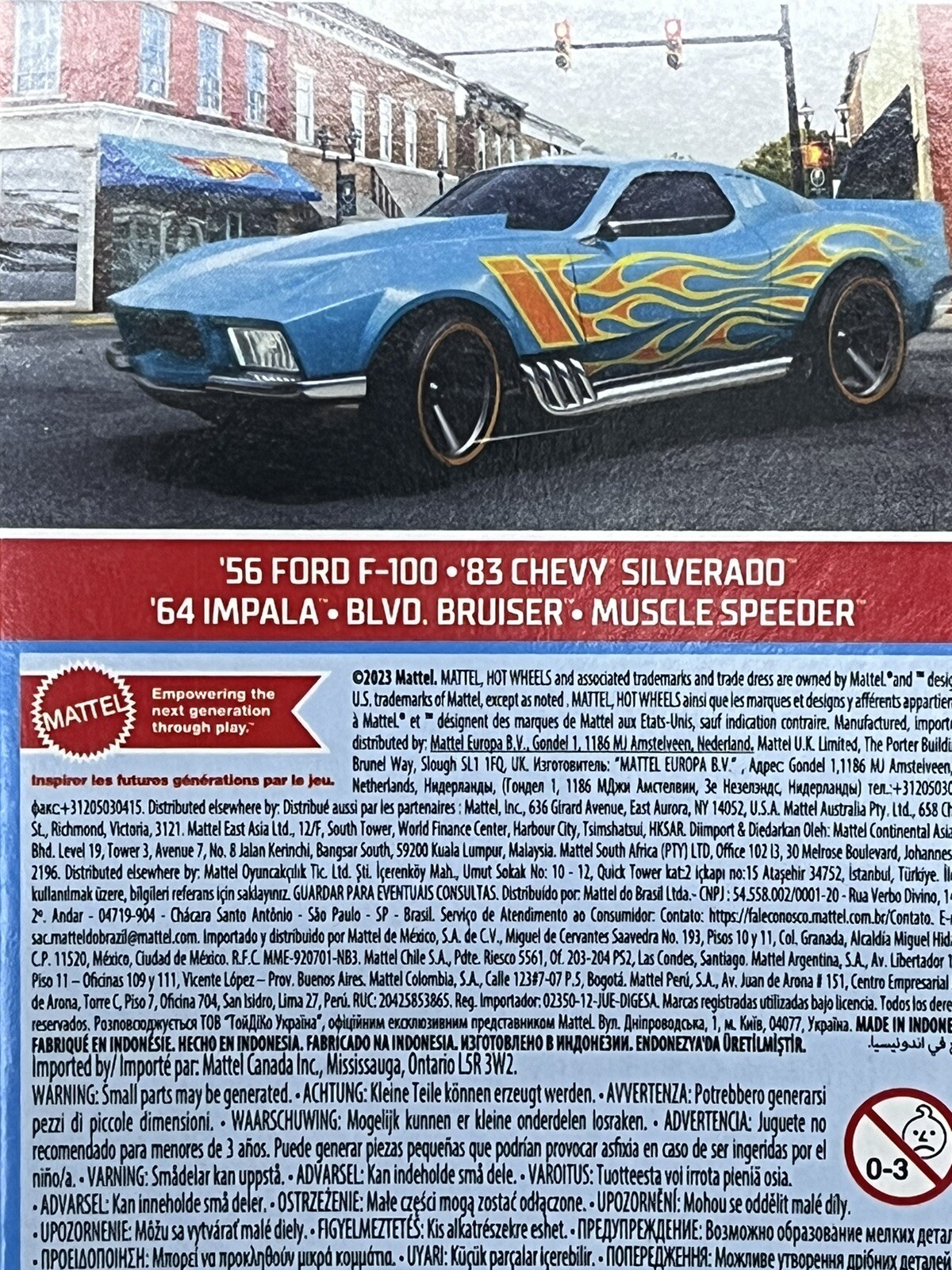 2024 HOT WHEELS HW FLAMES 5 PACK '83 CHEVY SILVERADO '64 IMPALA '56 ...