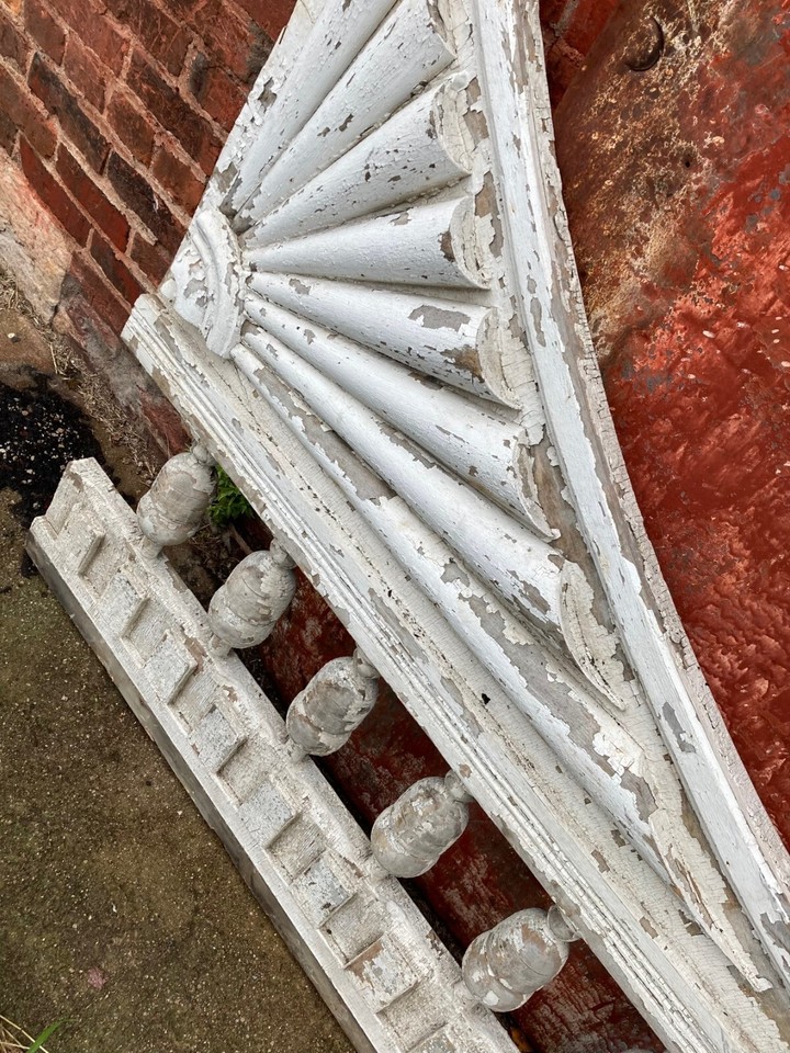 Antique Large Victorian Wooden SPANDREL FRETWORK Gingerbread Porch Trim ...