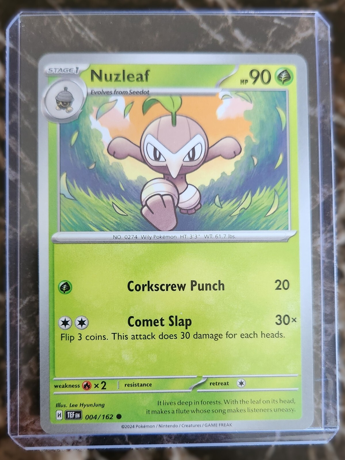 Pokémon TCG Nuzleaf Scarlet & Violet-Temporal Forces 004/162 Regular ...
