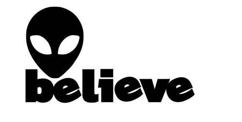 ALIENS BELIEVE Alien ET UFO Vinyl Decal Car Truck Sticker CHOOSE SIZE ...