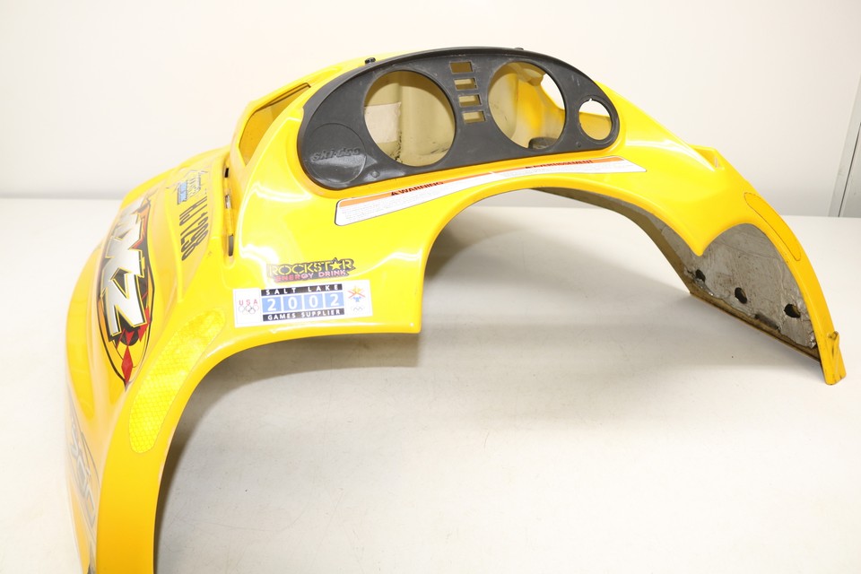 2002 Ski-doo Mxz 700 Zx Hood Assembly Yellow Summit Renegade Salt Lake ...