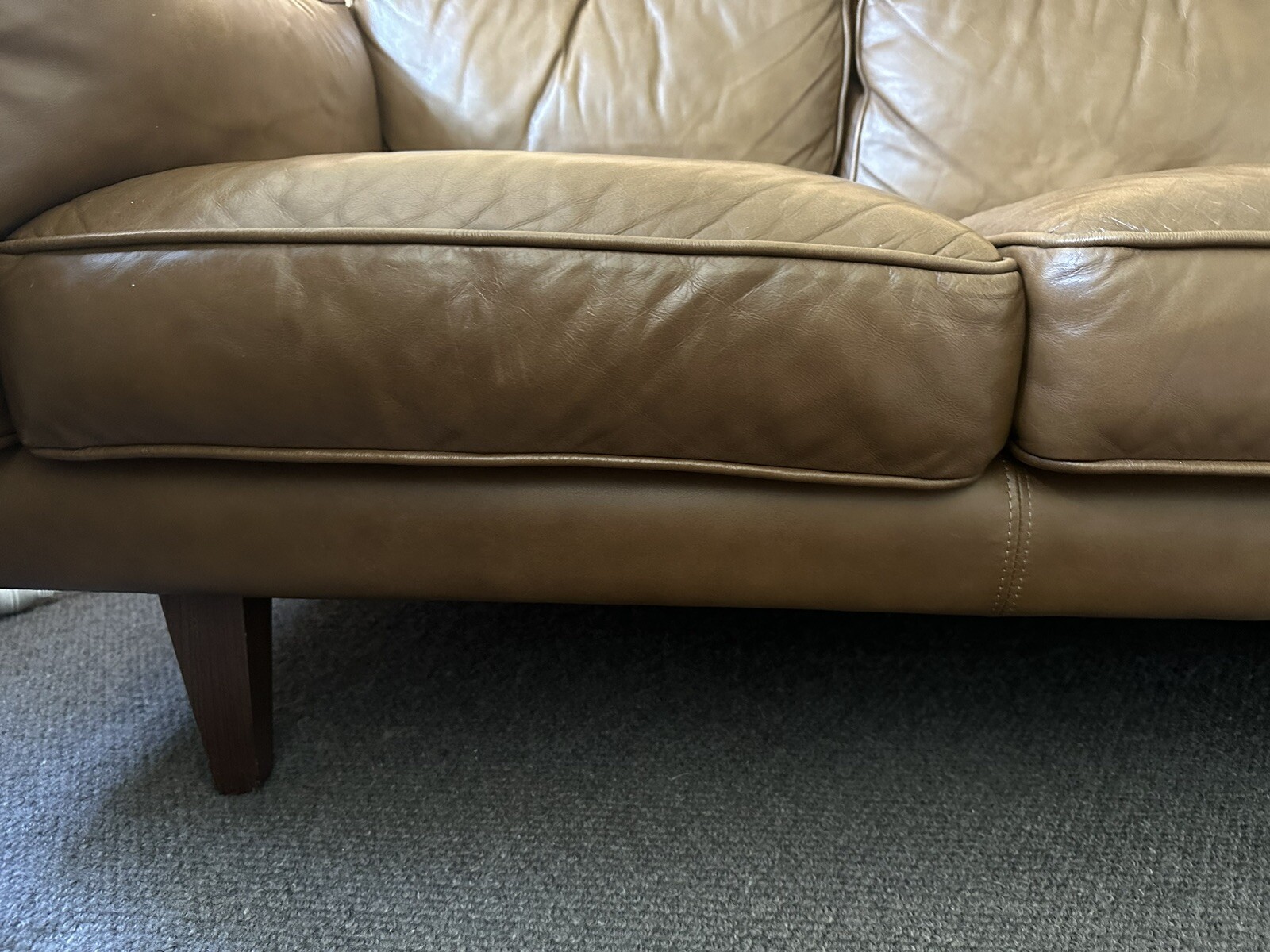 Freedom 3 Seater Leather Sofa | eBay Australia