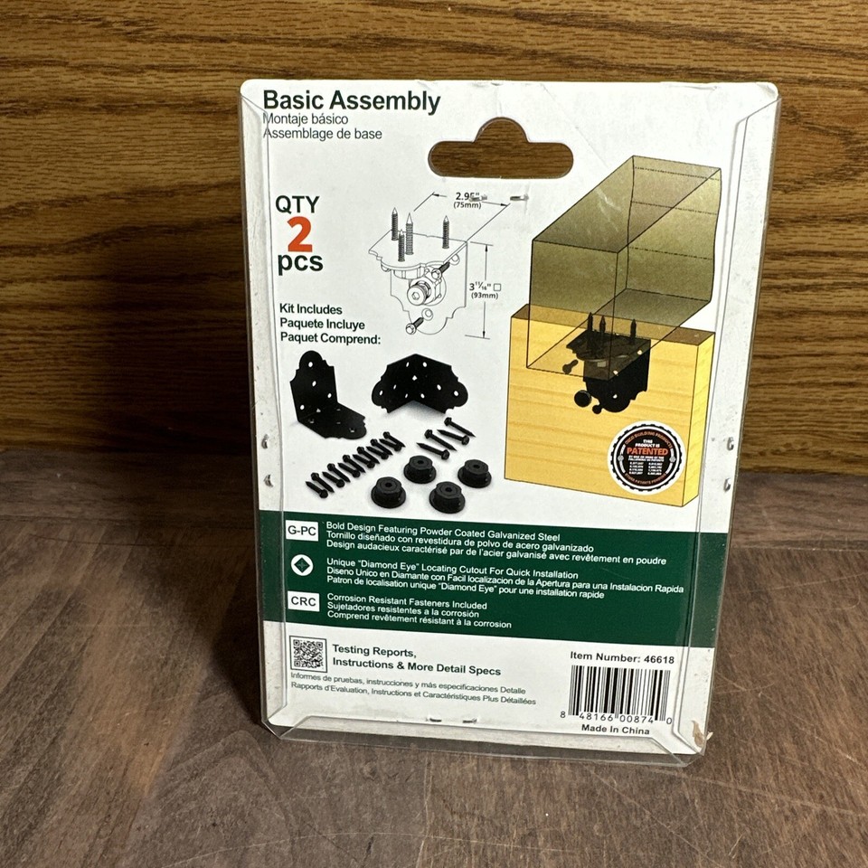 OZCO OWT 46618 Laredo Sunset 4 in. Rafter Clip Angle Brackets 2 Pack | eBay