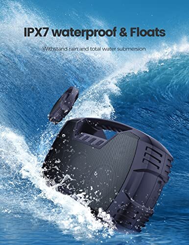 Ipx7 Waterproof Bluetooth Speaker 40w Portable Wireless Speaker 32h ...
