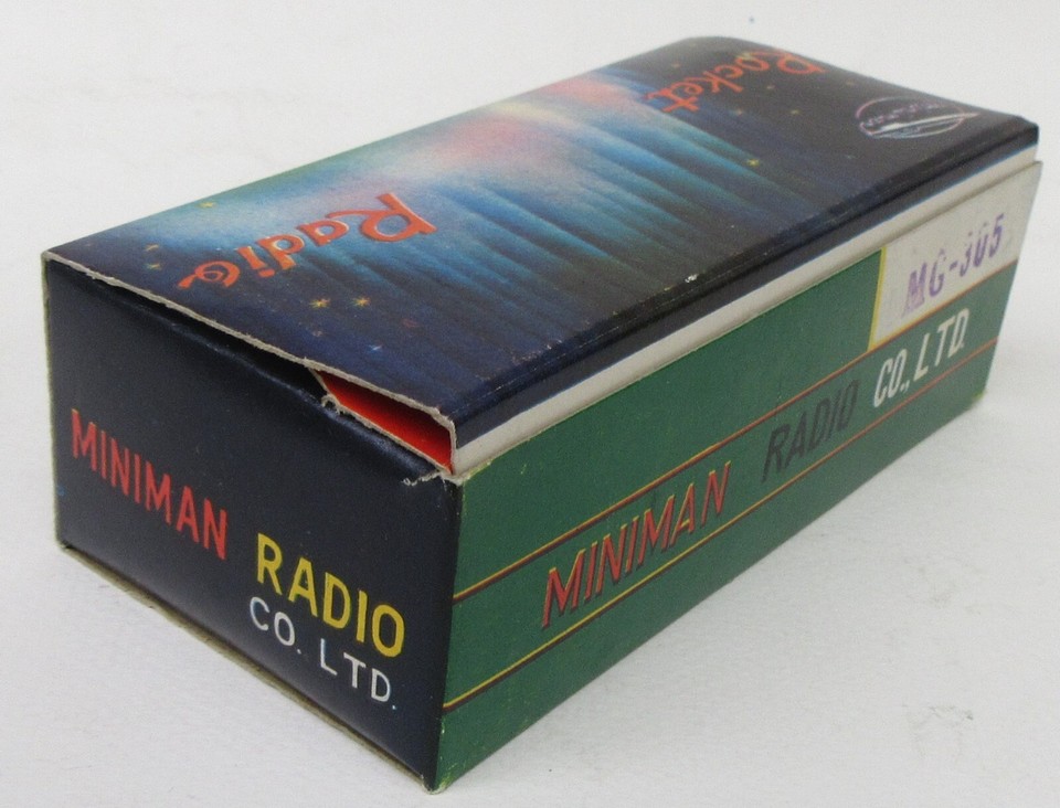 1950's Miniman MG-305 ROCKET Germanium Crystal Radio Mint in Box Japan ...