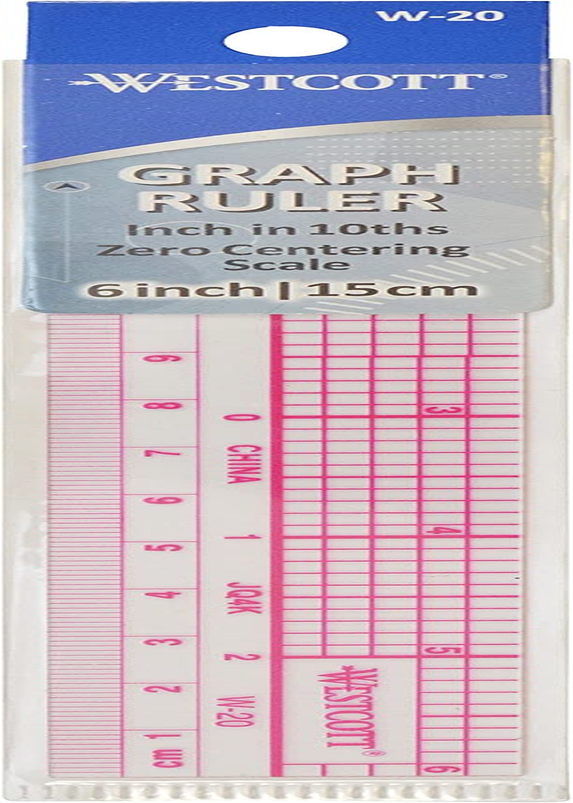Transparent 10ths Graph Ruler – Dual Scales, Zero‑Centering, Back‑to ...