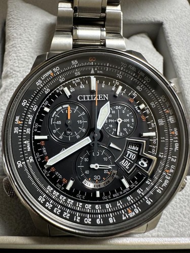 Citizen Promaster Eco Sky Series Radio Solar Watch 200m WR Black Dial ...