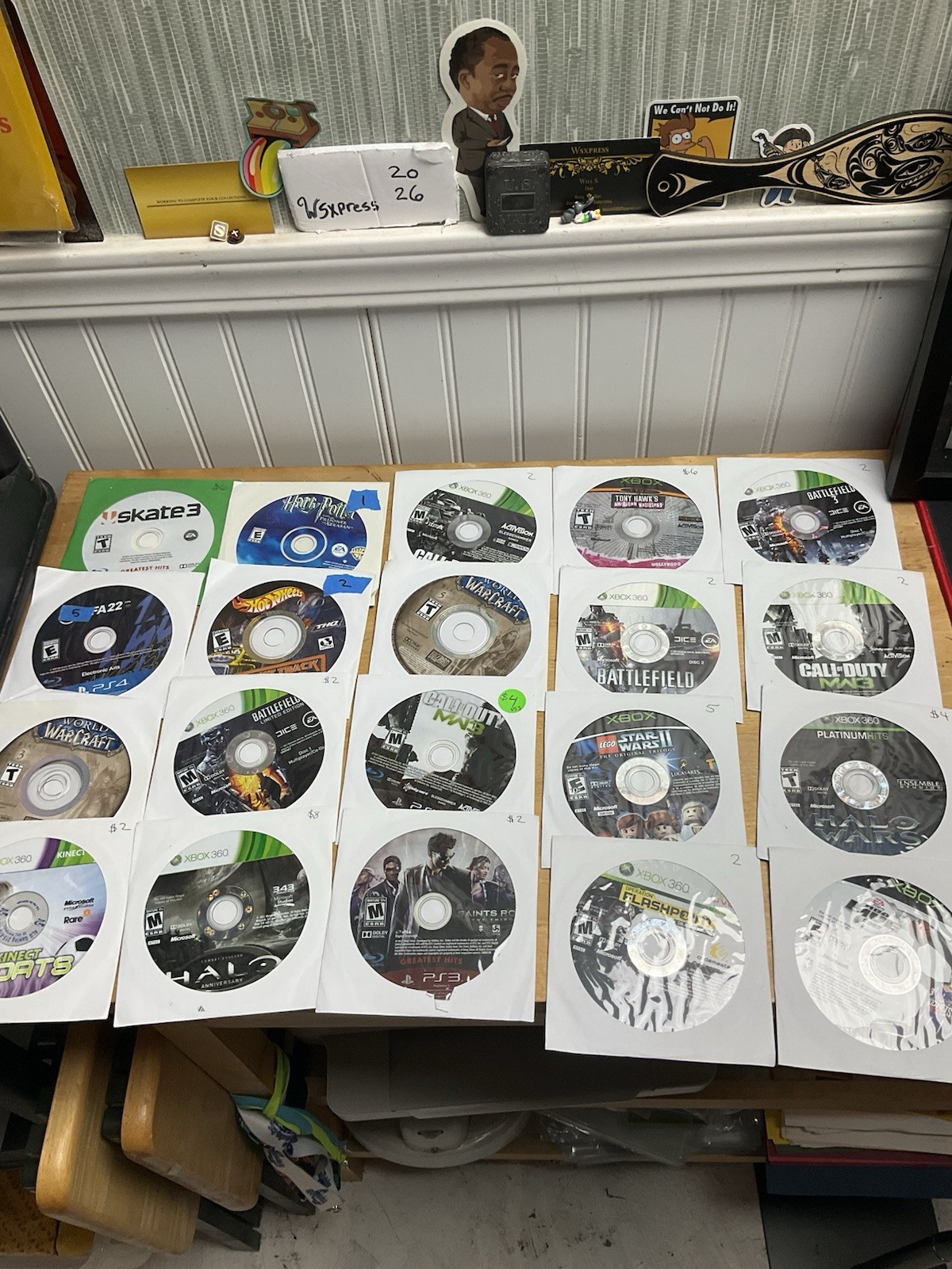 P Large Lot Of Over 50 Working Video Games Discs Only. PS3, Ps2, PS4 ...