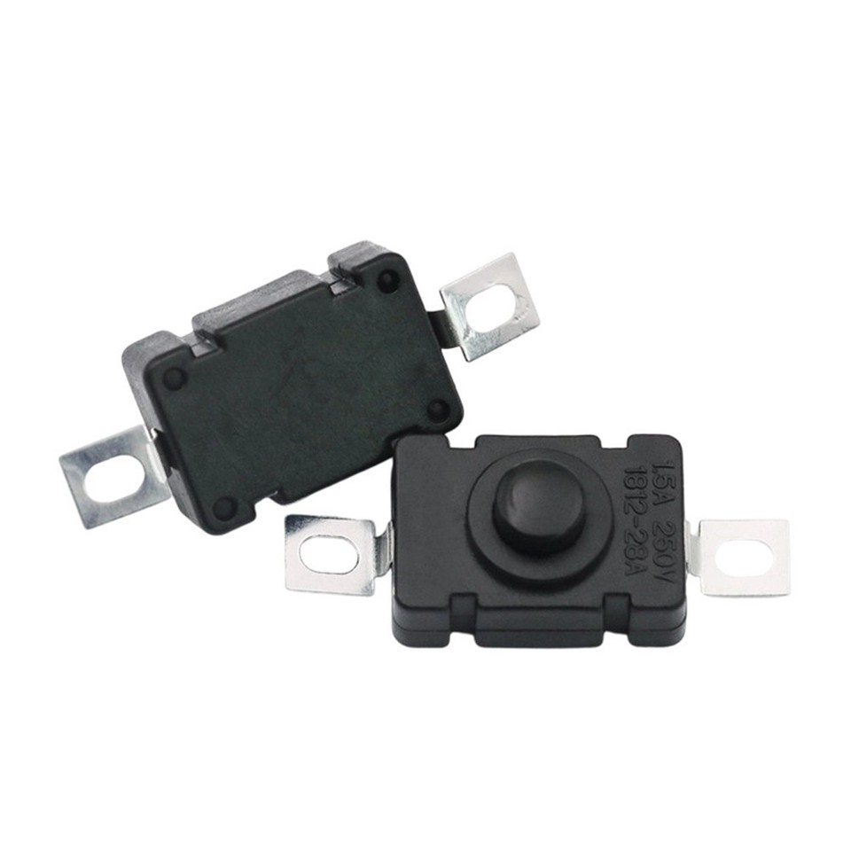 10pcs 1.5A250V KAN-28 Flashlight Switch Latching Button 18x12mm Repair ...