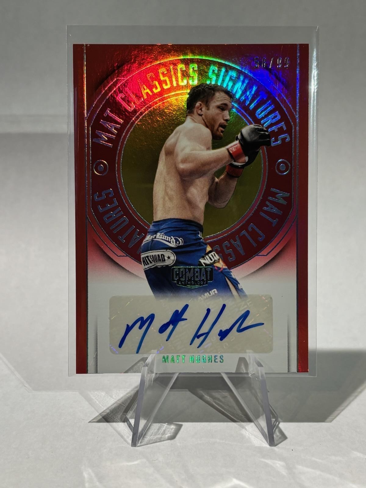 2025 Panini Combat Anthology - Mat Classic Signatures Matt Hughes #MC ...
