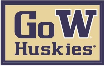 6 Inch GO W University of Washington Huskies Logo Removable Wall Decal ...