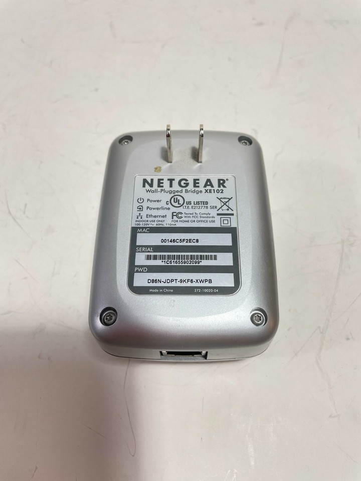 NETGEAR Ethernet Powerline Adapter (XE102) Wall plug Bridge | eBay