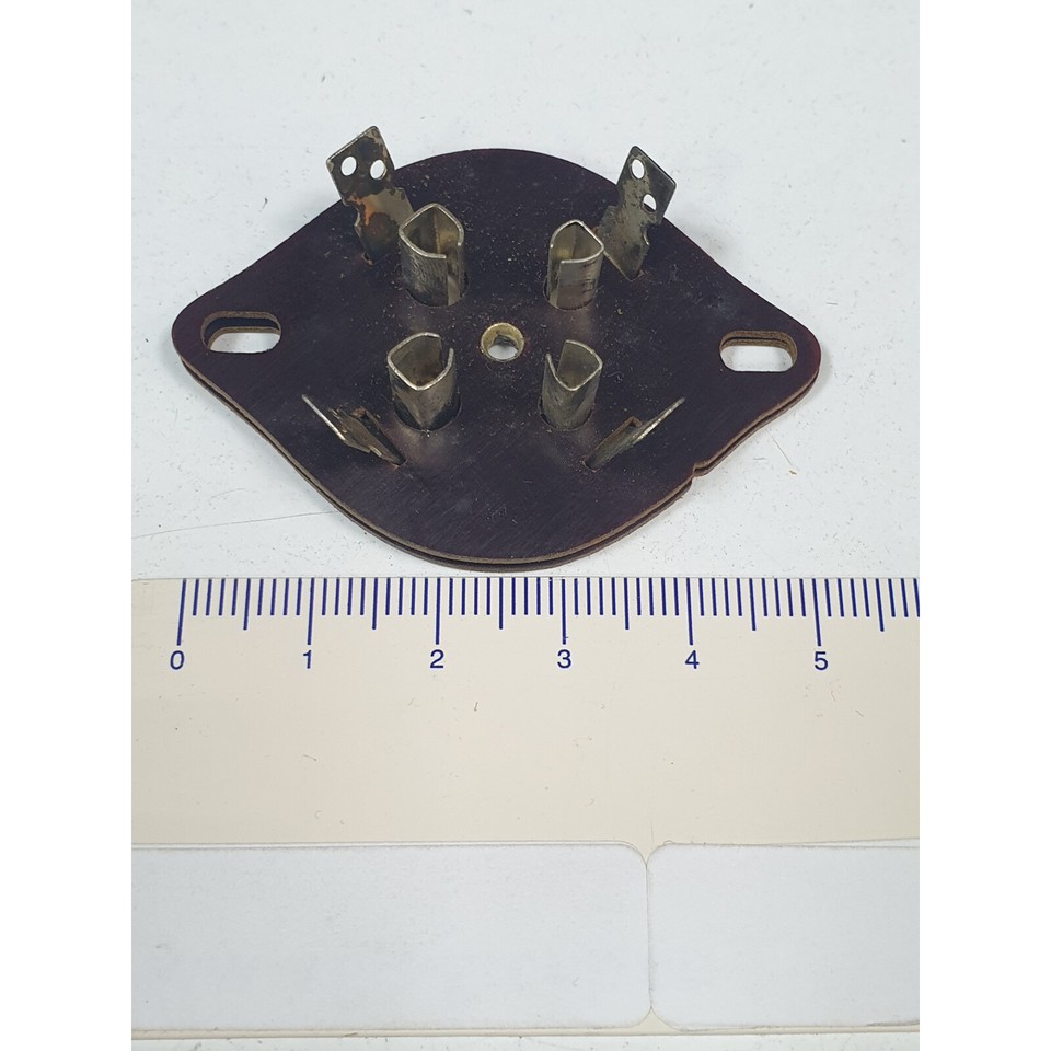 1 X UX4 AMERICAN SOCKET 4 PINS. AMERICAN 4 PIN UX4 SOCKET. BAKELITE ...