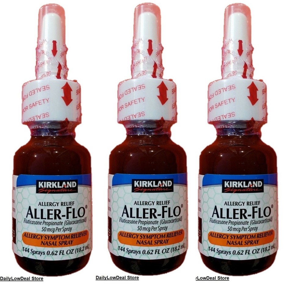 Kirkland Aller-Flo Nasal Spray Fluticasone 50mcg Flonase Allergy Relief ...