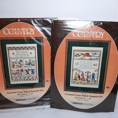 Paragon Needlecraft Cross Stitch Kits "Colonial Life" "Four Seasons ...