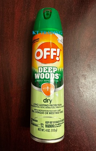 OFF! DEEP WOODS INSECT TICKS MOSQUITOS REPELLENT SPRAY Long Lasting ...