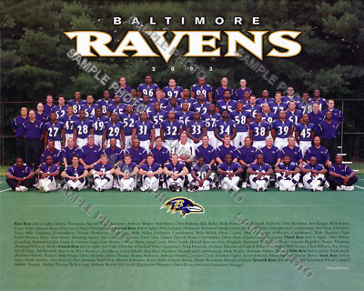 2003 BALTIMORE RAVENS TEAM 8X10 PHOTO PICTURE PRINT | eBay
