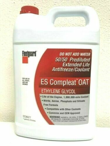 Fleetguard CC36077 Coolant Antifreeze Red 50/50 ES Compleat OAT | 3 ...