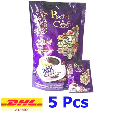 5 x 39 in 1 New Peem Coffee Plus Herbs Instant Healthy Powder Sugar Free | eBay