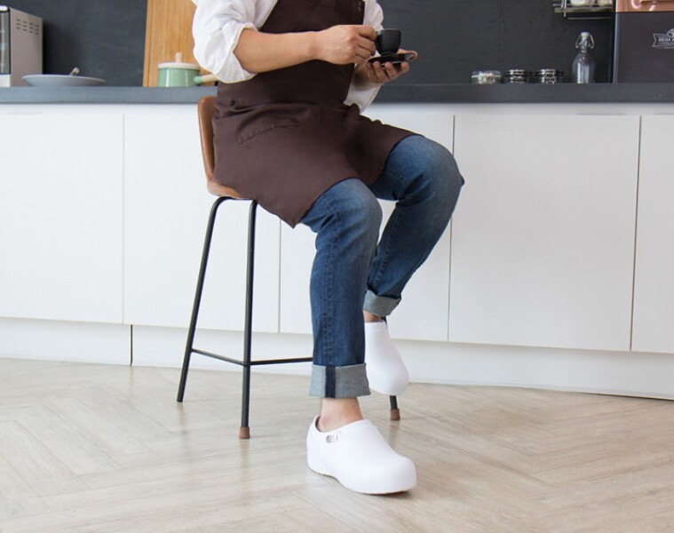 STICO Unisex Anti-slip shoes with Toecap Chef Shoes Clog Safety Shoes ...