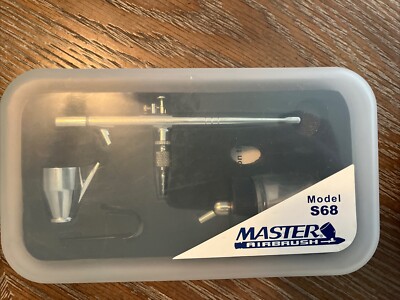 Model S68 Airbrush Set Master Dual-Action External Mix Siphon Feed ...