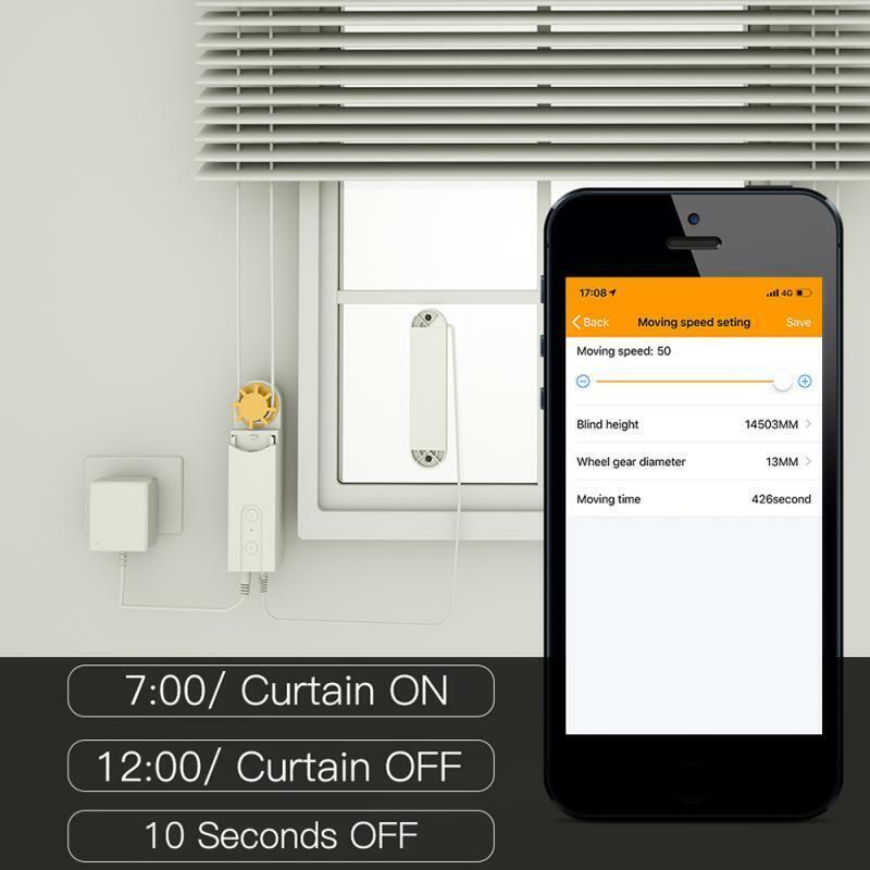 DIY Smart Chain Roller Blind Shade Shutter Drive Motor Power By APP ...